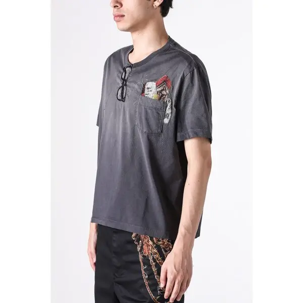 DOUBLET Trompe L'oeil Embroidery T-shirt