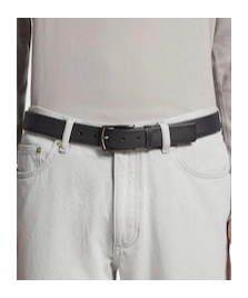Zegna Triple Stitch Buckle Belt