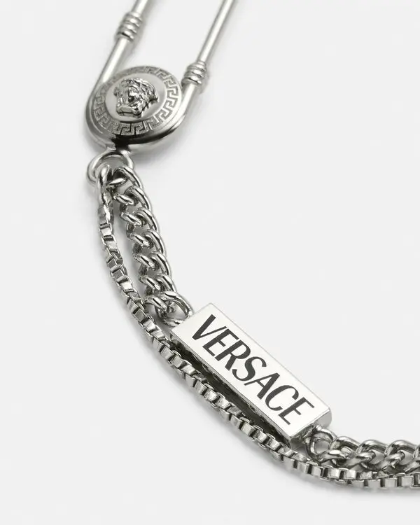 Versace Safety-pin Detailed Bracelet