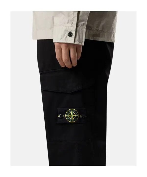 Stone Island Logo Patch Pocket Detail Pants