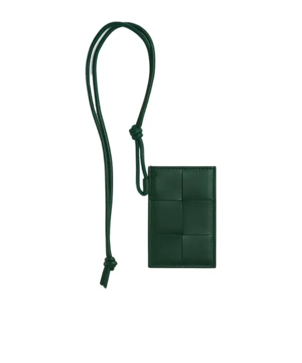 Bottega Veneta Cassette Badge Holder - Emerald
