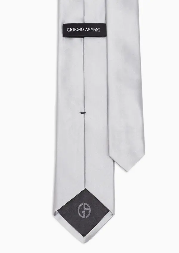 Giorgio Armani Pointed Tip Satin Tie