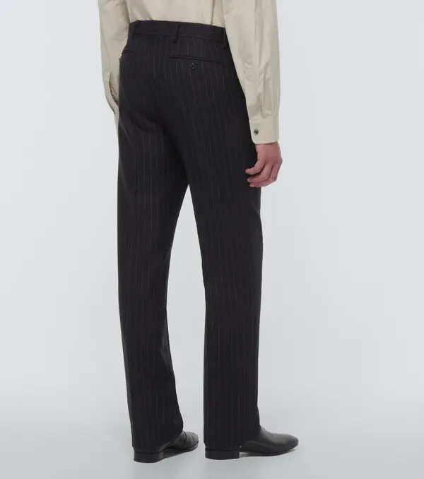 Dries Van Noten Pinnet Pinstripe Straight Pants