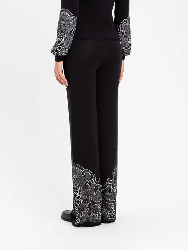 TWINSET Jacquard-knit Trousers