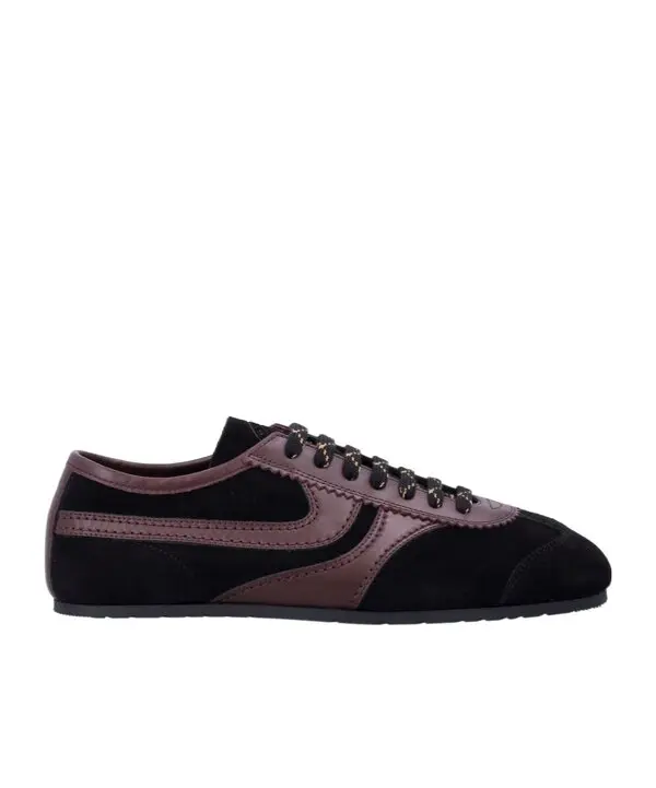 Dries Van Noten Retro Panelled Low-top Sneakers - Black