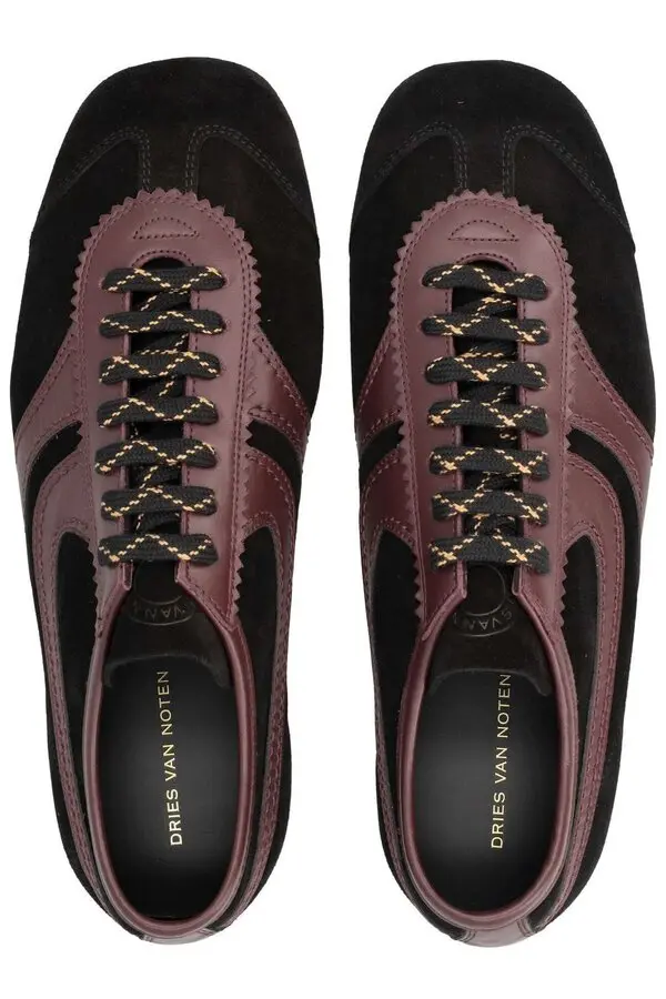 Dries Van Noten Retro Panelled Low-top Sneakers