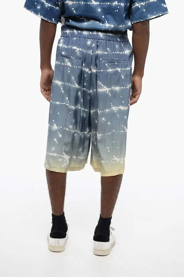 JIL SANDER Printed Elastic-waist Shorts