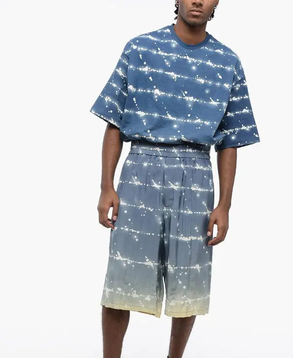 JIL SANDER Printed Elastic-waist Shorts