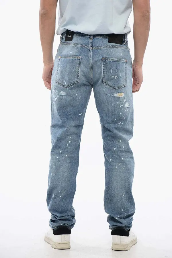 John Richmond Distressed-effect Regular-fit Jeans