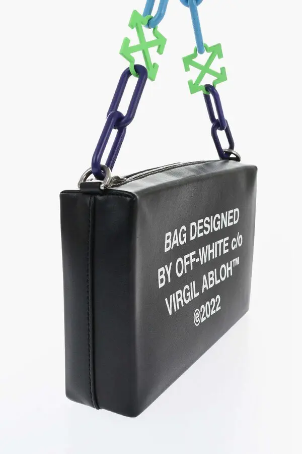 Off-White Logo-print Chain-link Shoulder Bag