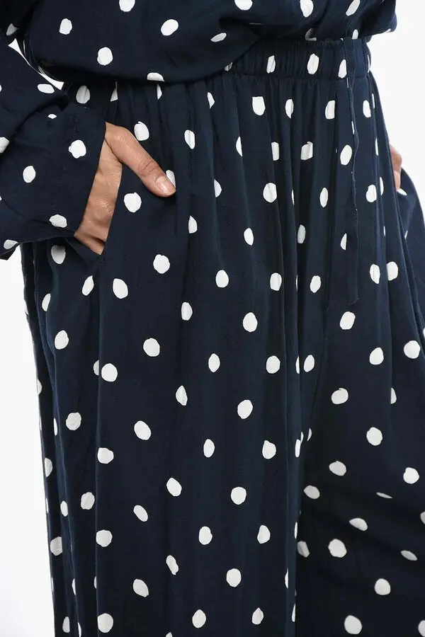 Balenciaga Wide-leg Polka Dot Pajama Trousers