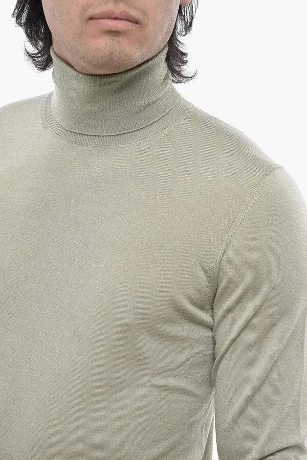 PAOLO PECORA Turtleneck Wool-blend Sweater