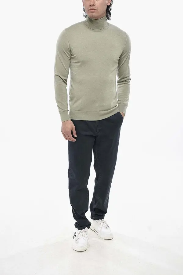 PAOLO PECORA Turtleneck Wool-blend Sweater