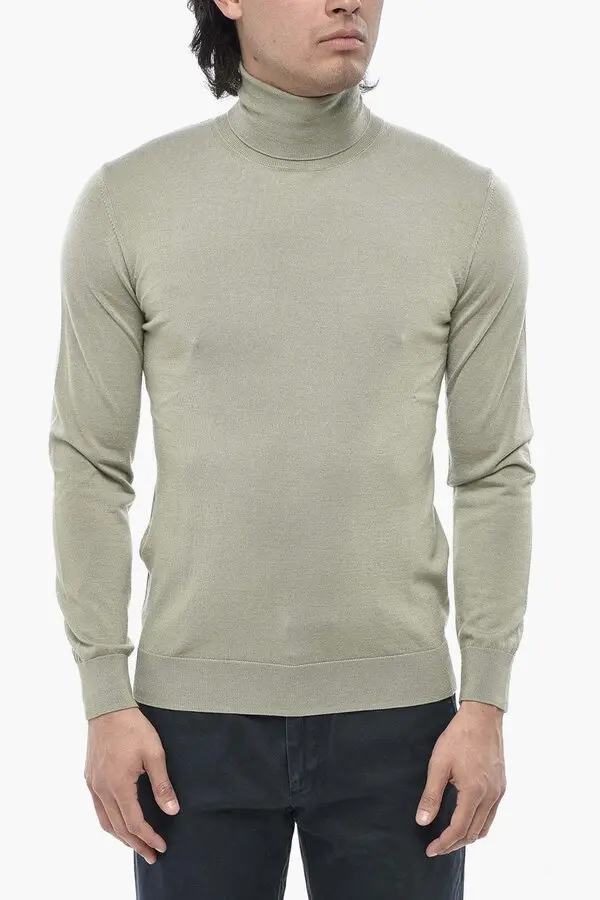 PAOLO PECORA Turtleneck Wool-blend Sweater