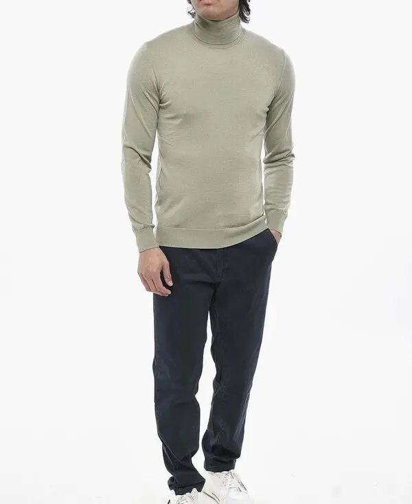 PAOLO PECORA Turtleneck Wool-blend Sweater