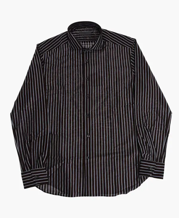 Corneliani Striped French-collar Shirt