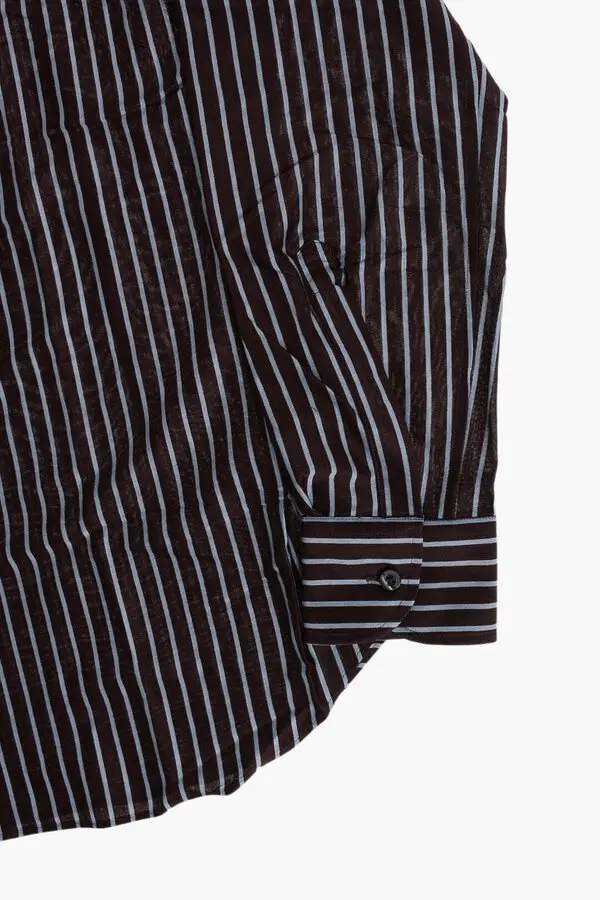 Corneliani Striped French-collar Shirt