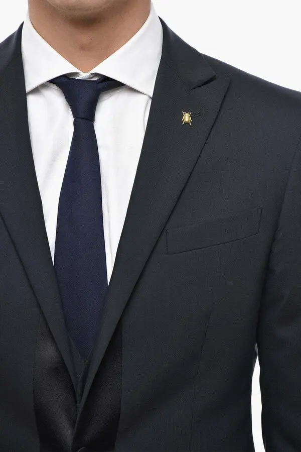 Corneliani Satin-trim Three-piece Suit