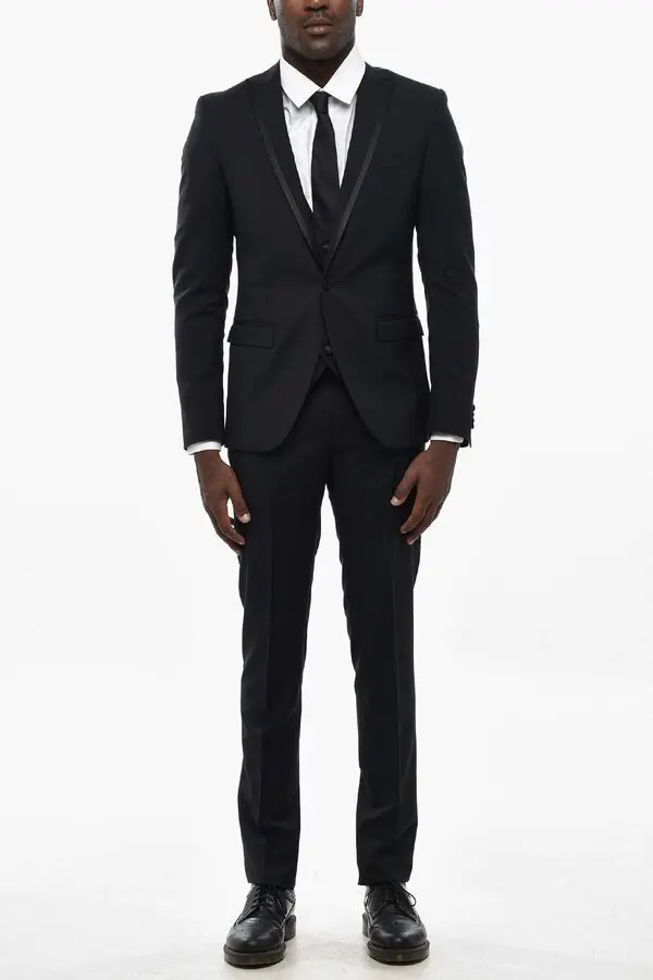 Corneliani Peak-lapel Three-piece Suit