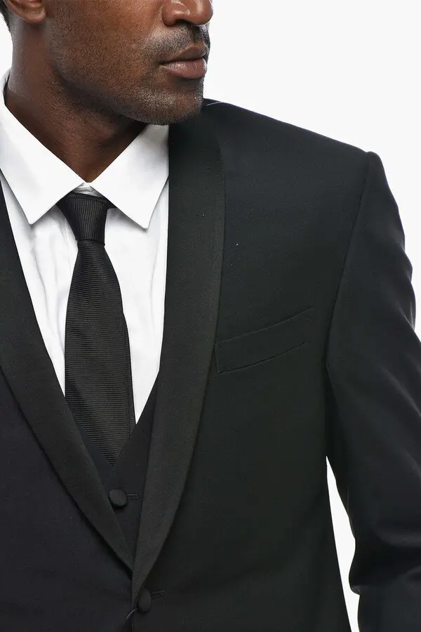 Corneliani Satin Shawl-lapel Three-piece Suit