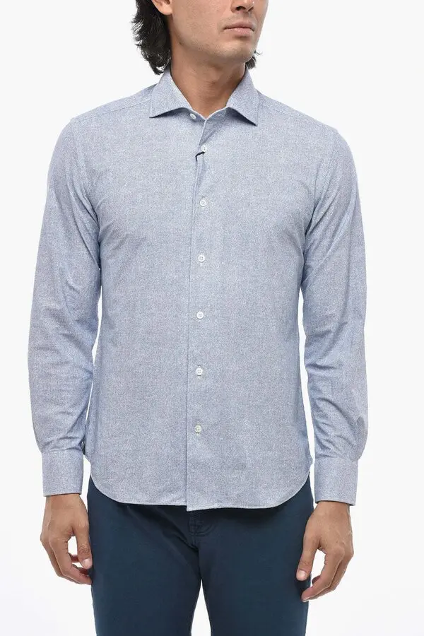 Corneliani Herringbone Pattern Shirt