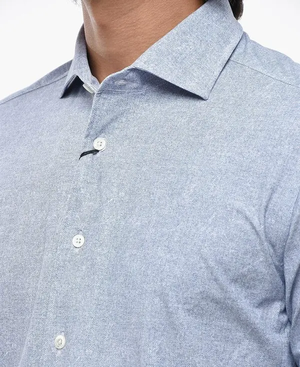 Corneliani Herringbone Pattern Shirt