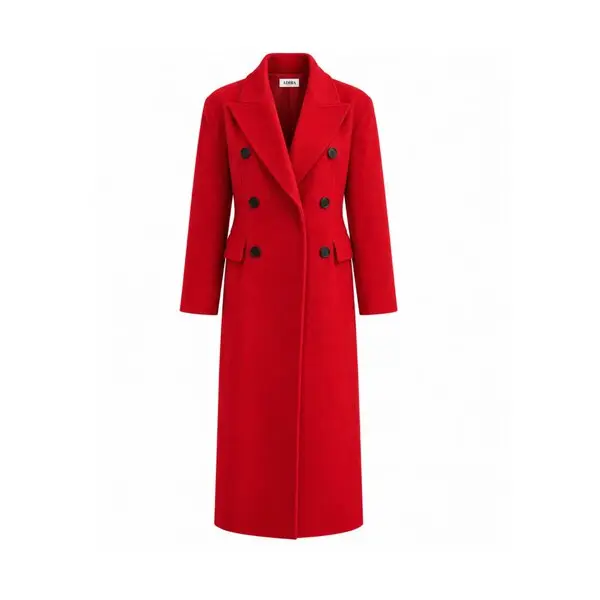 ADIBA Dear Juliet Wool Coat - Red