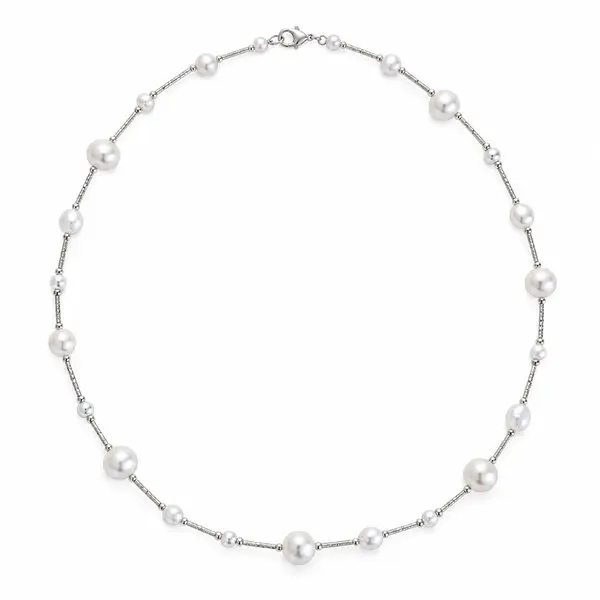 NUVV COLLECTION Elegant Pearl Beaded Necklace