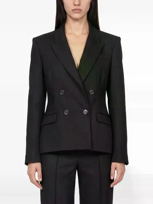 Alex Perry Peak-lapels Fitted Double-breasted Blazer