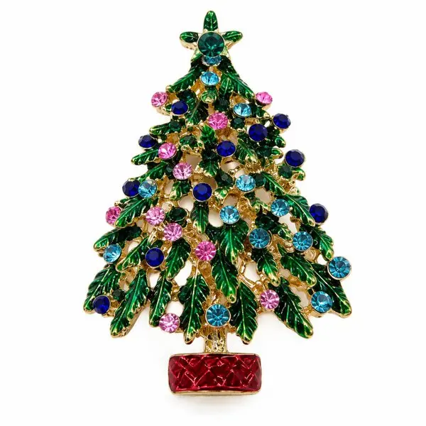NUVV COLLECTION Christmas Tree Brooch
