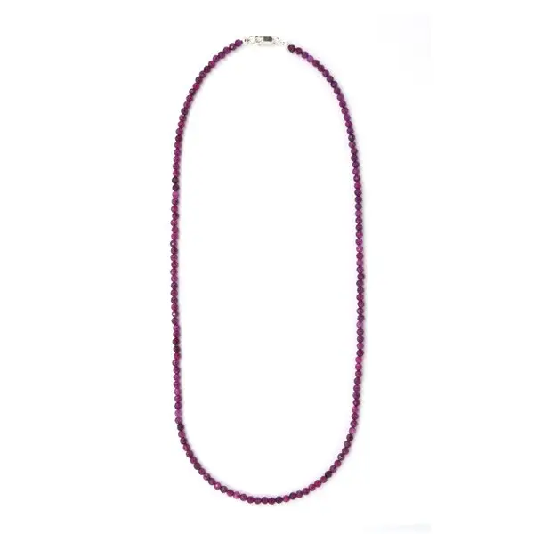 Shar Oke Dainty Natural Ruby Necklace