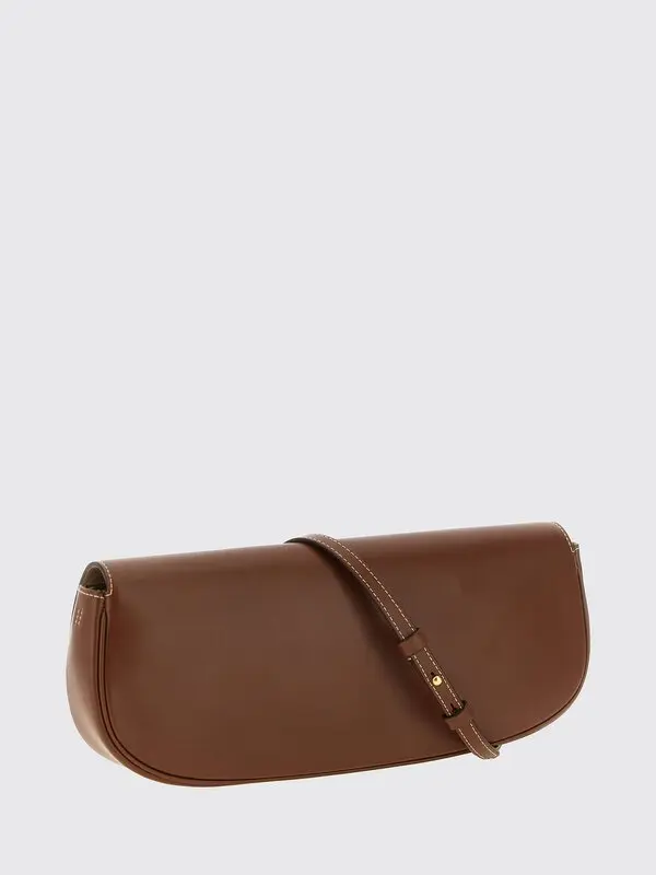 Polo Ralph Lauren Bellport Clutch In Smooth Leather With Removable Handle