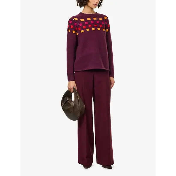 Gabriela Hearst Stein Ribbon Wool-blend Jumper