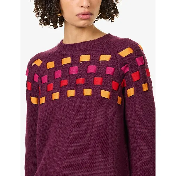 Gabriela Hearst Stein Ribbon Wool-blend Jumper