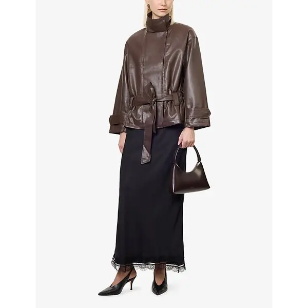 4TH & RECKLESS Jaden Belted Faux Leather Jacket