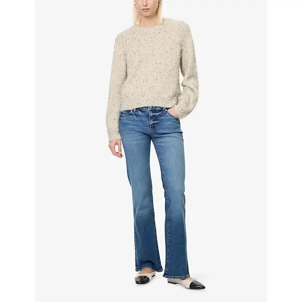 FRAME The Tinsel Crew Neck Knitted Sweater
