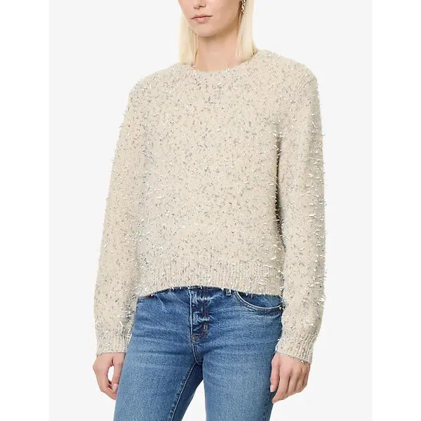 FRAME The Tinsel Crew Neck Knitted Sweater