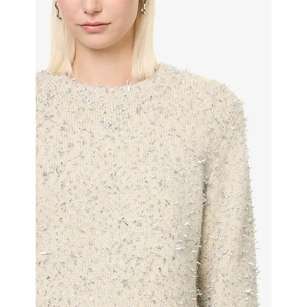 FRAME The Tinsel Crew Neck Knitted Sweater