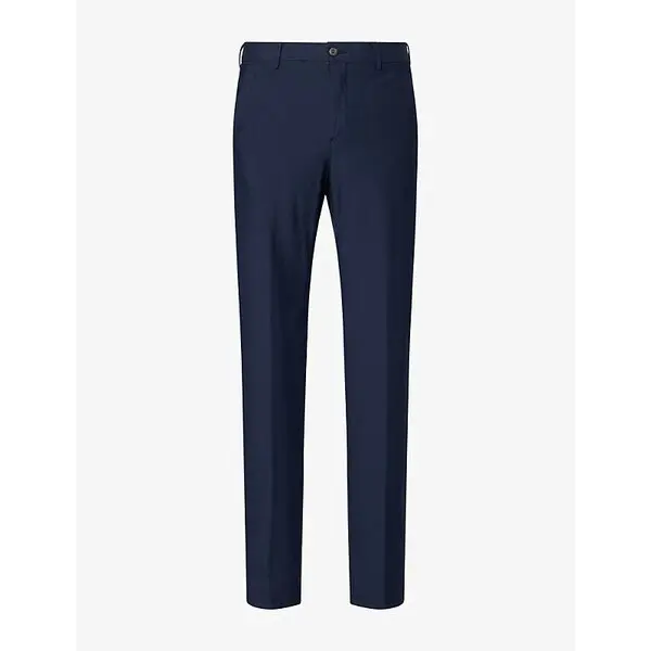 Eleventy Straight-leg Stretch Cotton-blend Chinos