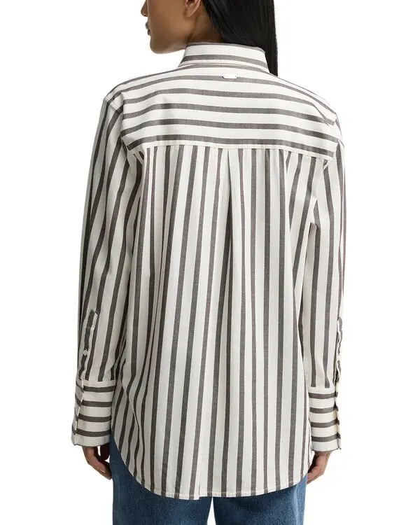 Barbour Catriona Striped Stretch Cotton Button Up Shirt
