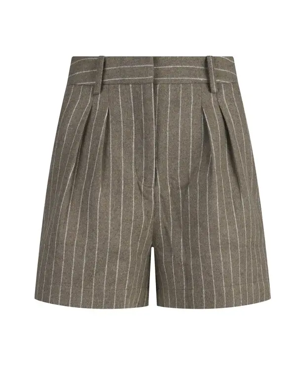 MC2 SAINT BARTH Tailored Pinstripe Pleated Shorts