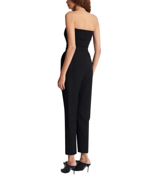 Balmain Crepe Bustier Bodysuit With Belt Detail