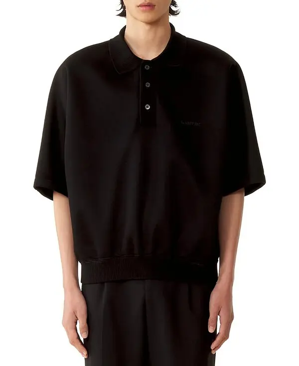 LANVIN Loose-fit Double-face Jersey Polo Shirt