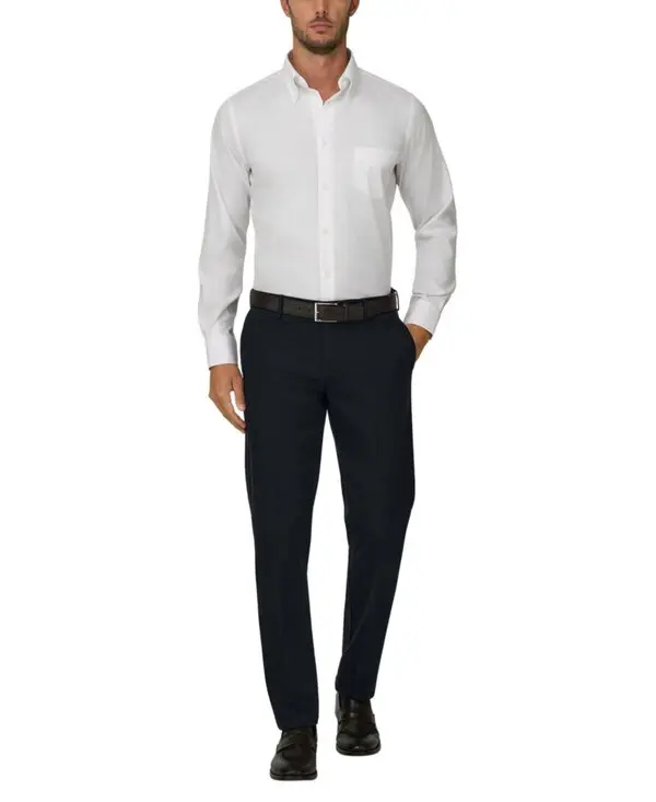 Boggi Milano Regular Fit Pinpoint Cotton Shirt - White