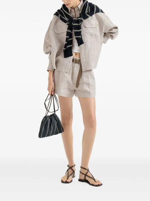 Brunello Cucinelli Linen Shorts