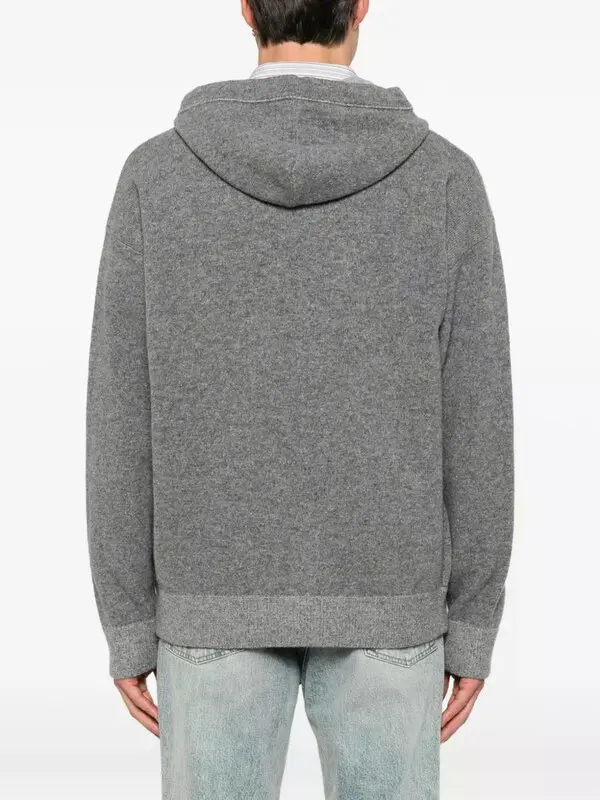 ROBERTO COLLINA Drawstring-hoodie Knitted Hoodie