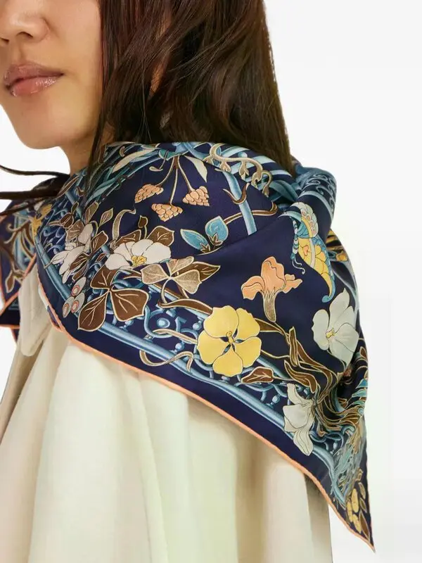 FERRAGAMO Liberty Print Silk Scarf