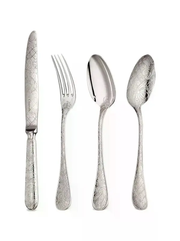 Christofle Jardin D'eden 110-piece -plated Flatware Set - Silver