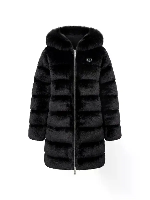 Philipp Plein Hooded Faux-fur Coat