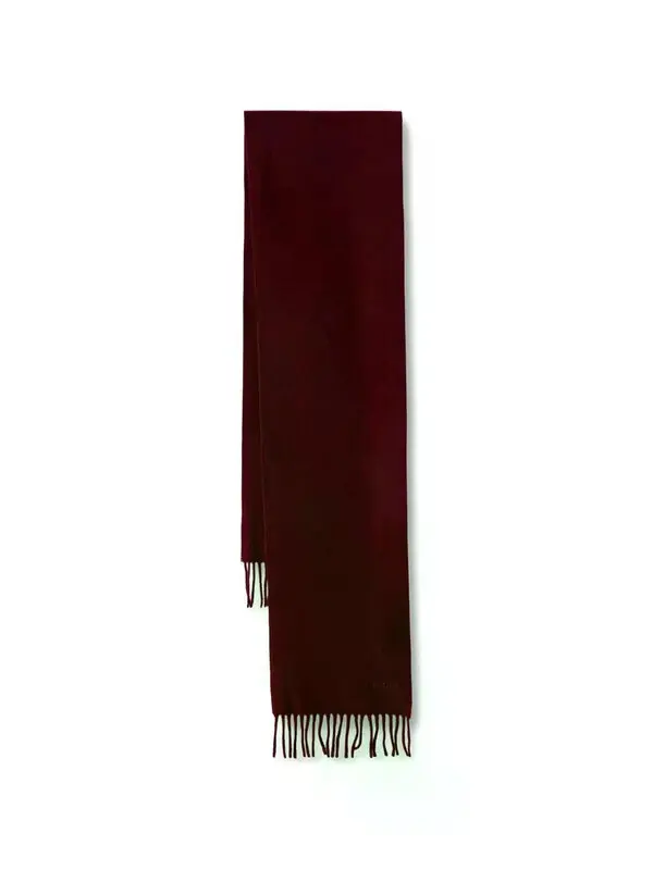 Max Mara Fringed Logo-embroidered Scarf